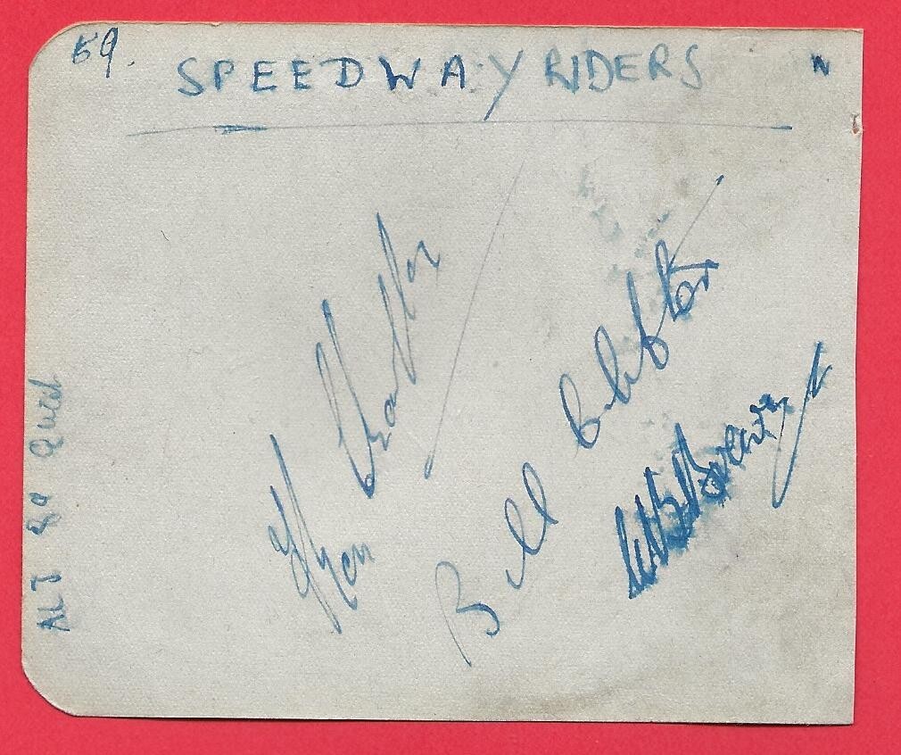 WOOD PLAIN GEDES+++ SPEEDWAY RIDERS EXETER FALCONS 1948 RARE ORIG 6 X ...