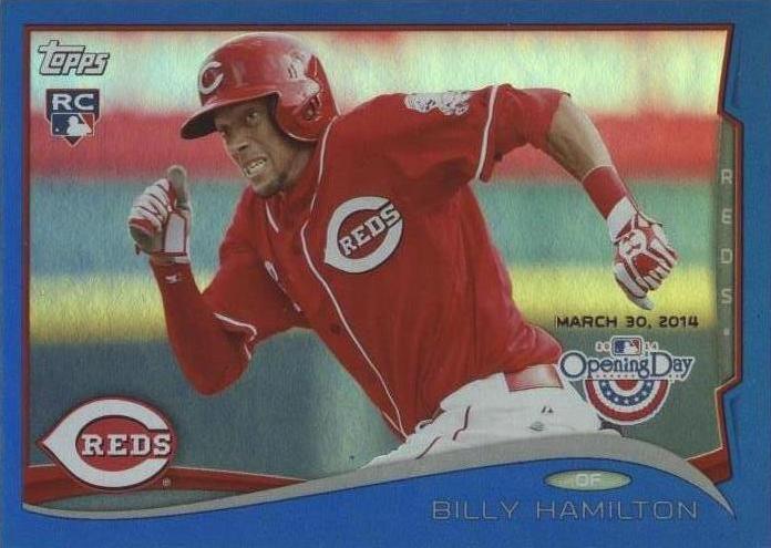 2014 Topps Opening Day - Billy Hamilton #170 Blue Holofoil /2014 (RC ...