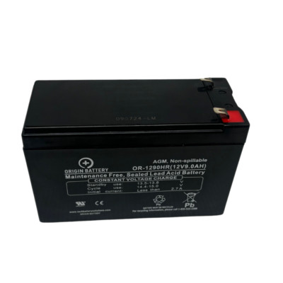 Vision CP1290 Replacement - 12V 9AH SLA Battery F2 Terminal UPS Backup ...