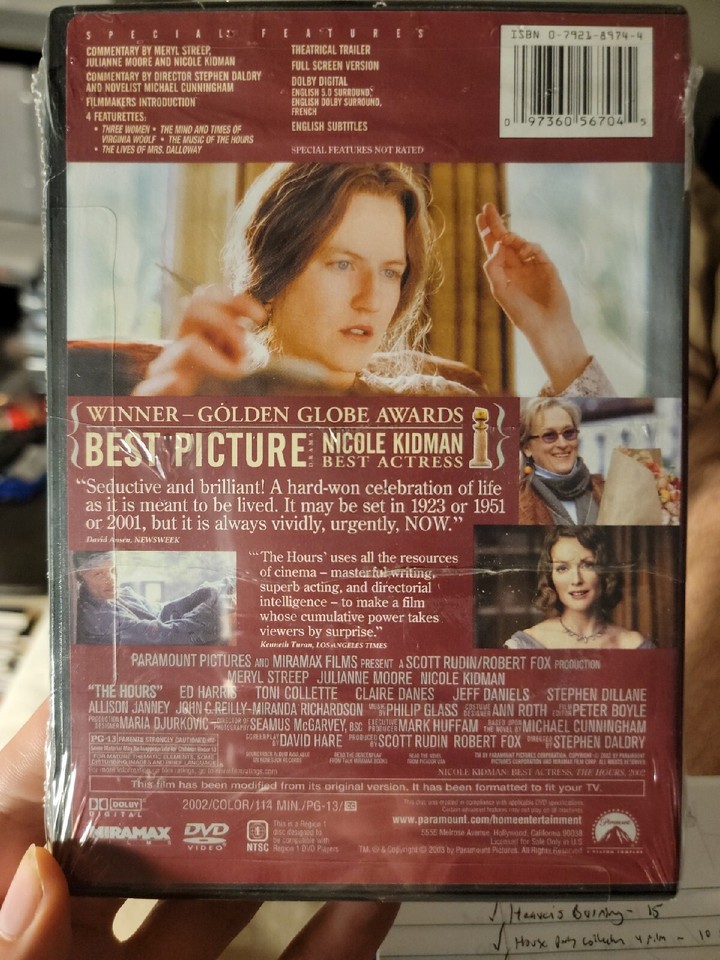 The Hours 2002 DVD Brand New | eBay