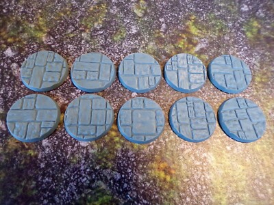 32mm Cobblestone Bases x10 - Perfect for all Wargame Miniatures. | eBay