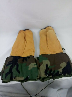 Usa Army Military Mittens Gloves Set Extreme Cold Weather Deerskin size ...
