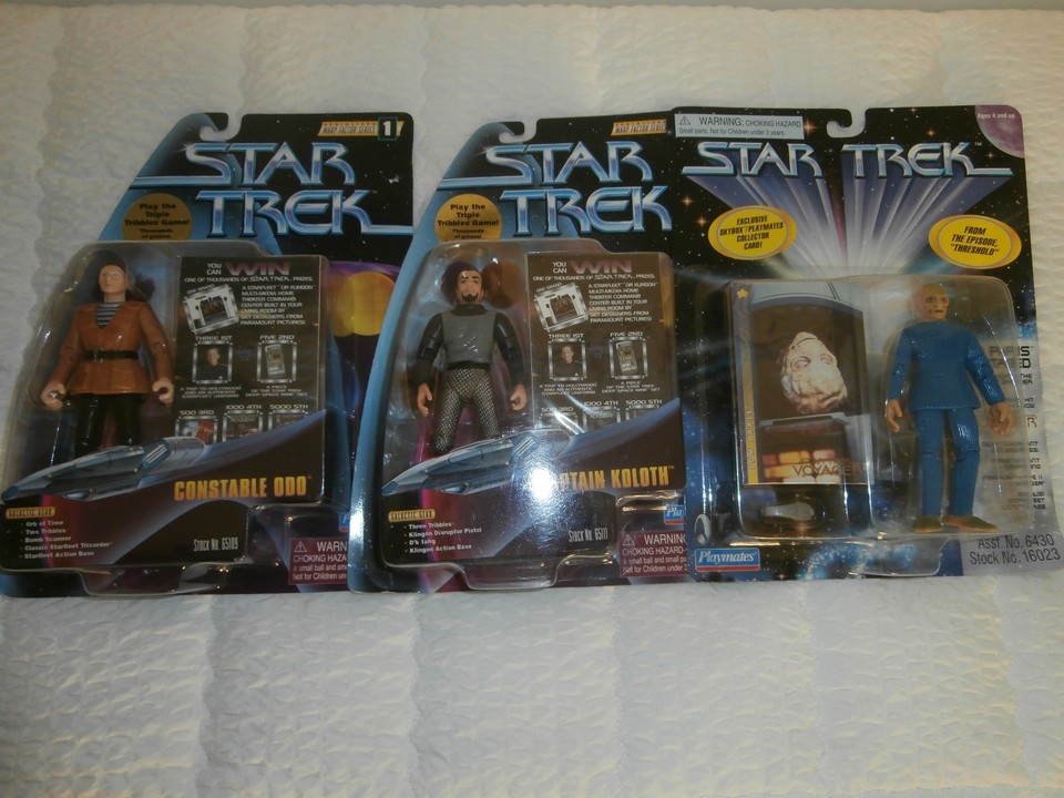 start trek tom paris mutated/ captain koloth/ constable odo | eBay