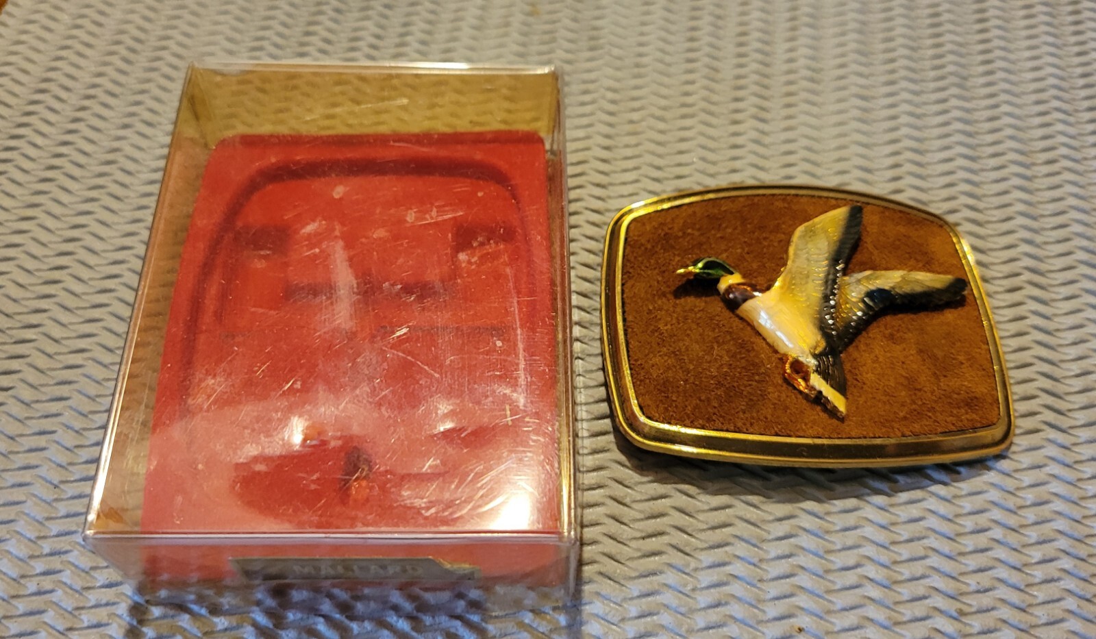 Vintage 1979 Brass Raintree Duck Hunting Belt Buckle … - Gem