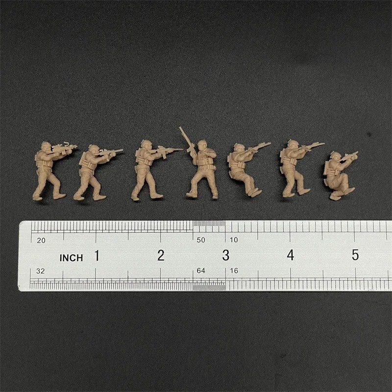 1/72 Scale Resin Model Special Mercenary 7 Soldier Figures Military ...