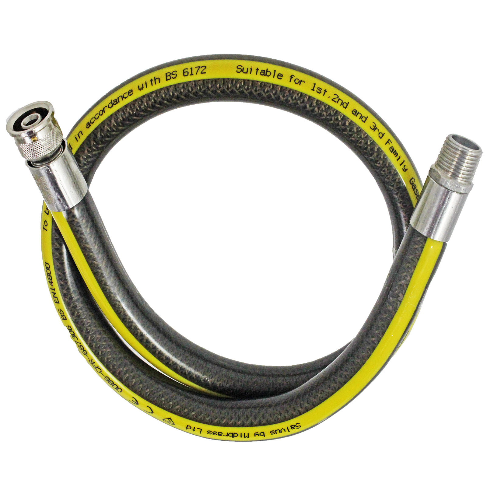 UNIVERSAL Oven Cooker Gas Supply Pipe Hose Bayonet LPG 3ft x 1/2" | eBay UK