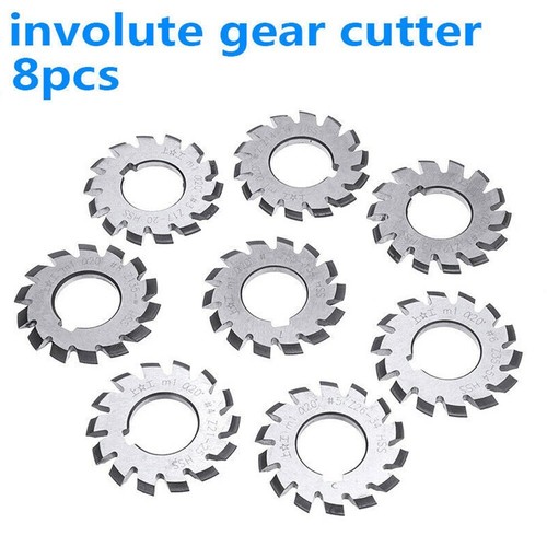 Bevel Gear Involute Gear Cutter Milling Cutter Part Portable 8pcs/set ...