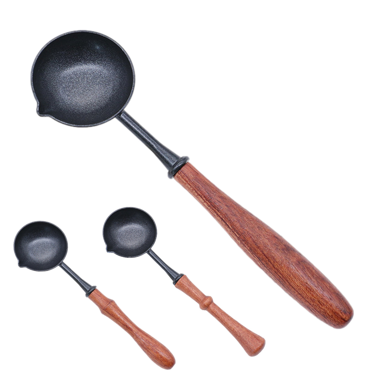Wax Seal Stamps Spoon Vintage Non-Stick Spoons Fire Paint Wax Particle ...