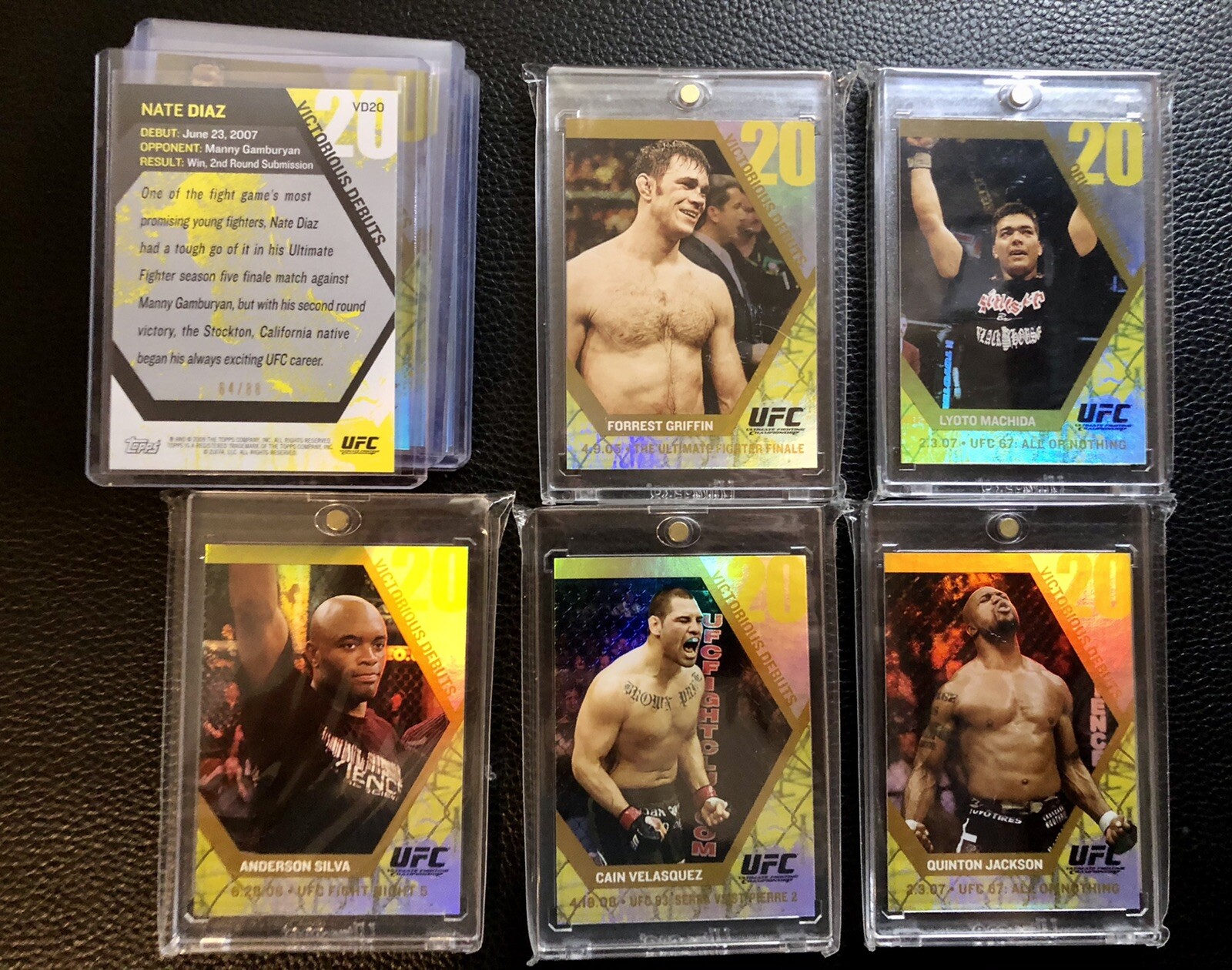 2009 Topps UFC Round 1 Complete Master Set Auto /88 /288 Gold Silver ...