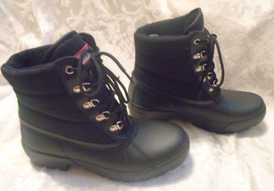 NEW Hunter Gregg Black Men's 10 M Lacing Boots Rubber and Insulated ...