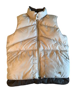 Vintage Camel Gladiator Vest Tan Brown Reversible Goose Down Puffer ...