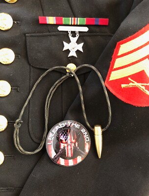 .50 Cal HOG TOOTH Sniper ..Brass ..Paracord ...Necklace ..+ 1 Decal ...