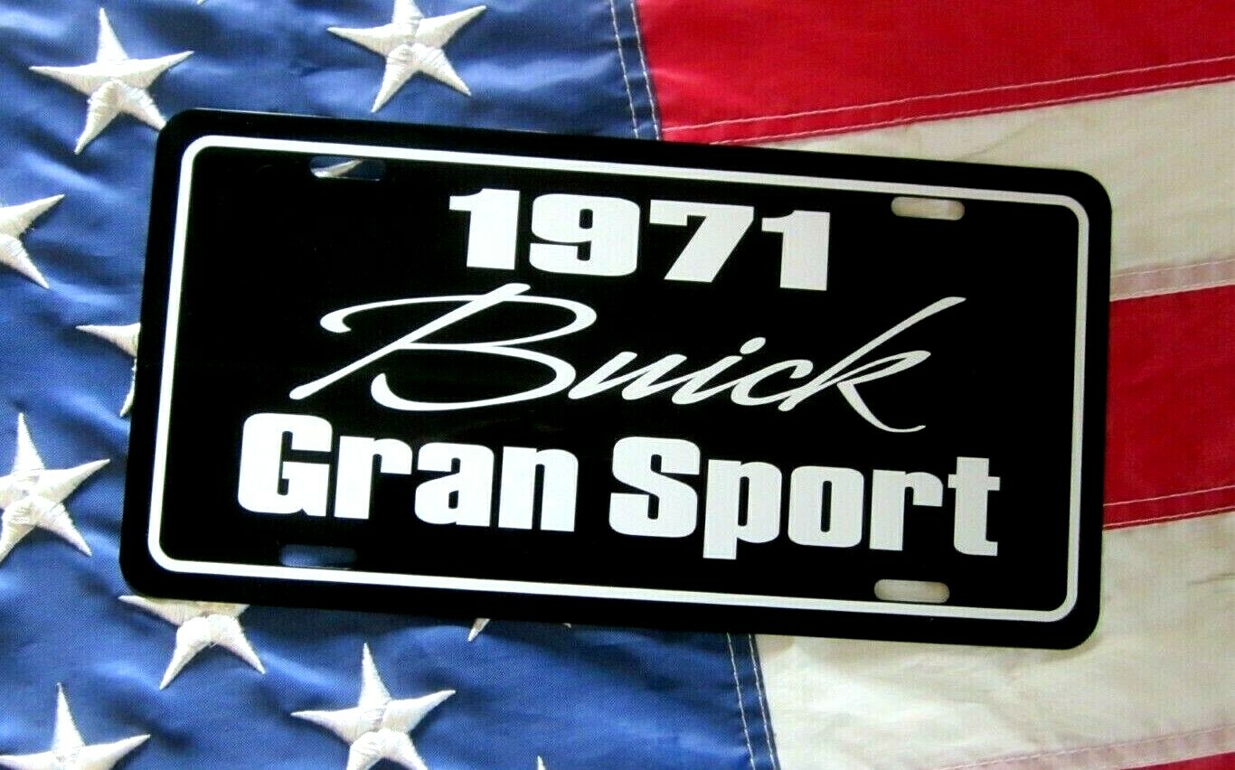 1971 Buick GS Gran Sport license plate car tag 71 Skylark 455 Stage 1 ...