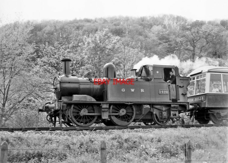 PHOTO GWR LOCO NO 1420 & DEVON BELLE OBSERVATION CAR ON DART VALLET ...