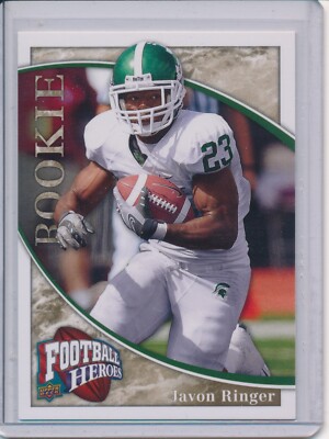 2009 UD Football Heroes JAVON RINGER Rookie RC Michigan St. Spartans ...