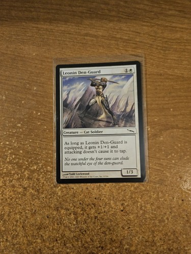 MAGIC THE GATHERING MIRRODIN LEONIN DEN-GUARD LIGHTLY PLAYED | eBay