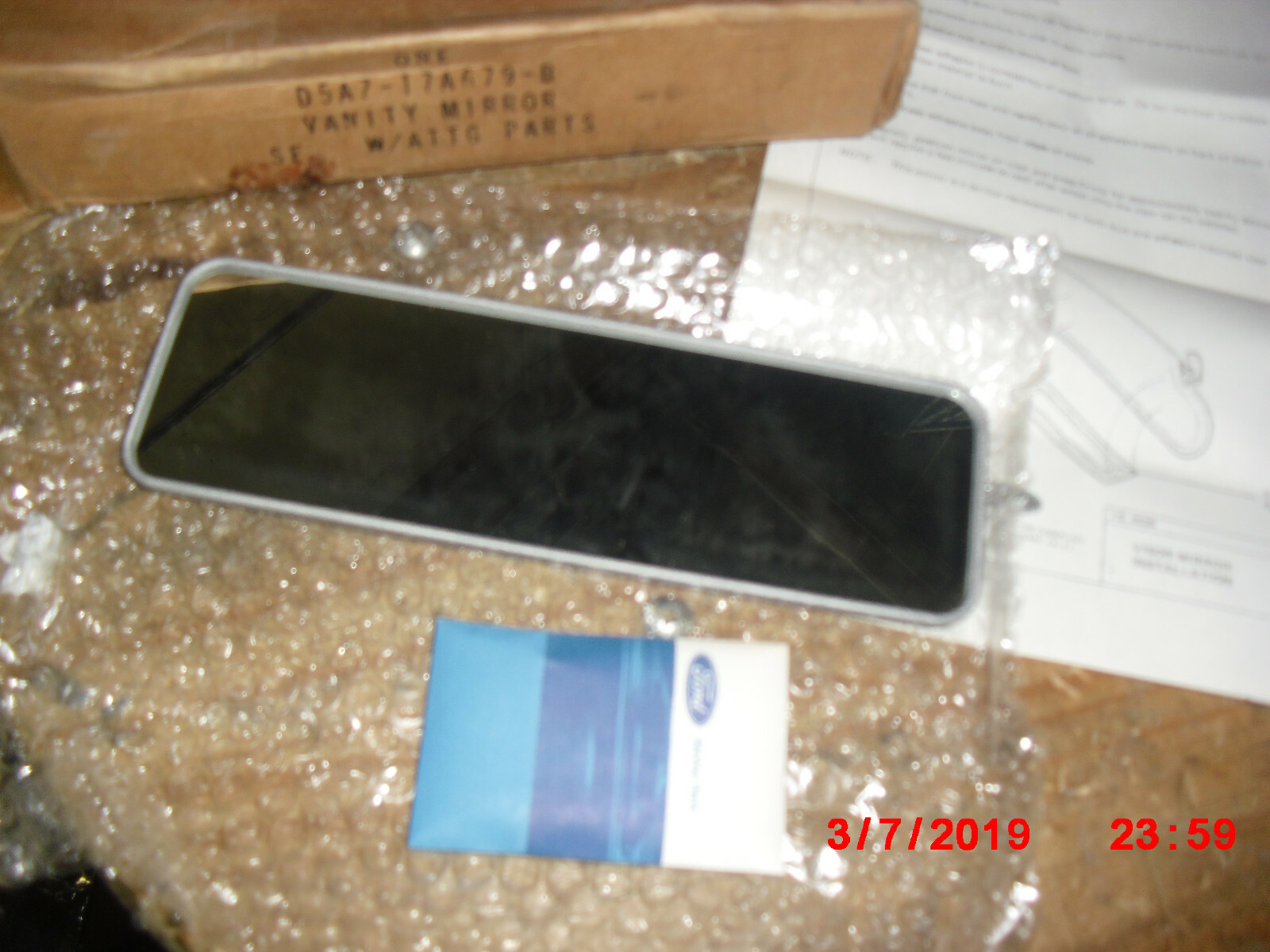 1973-79 Ford LTD,Bronco, and Thunderbird NOS Vanity Mirror-D5AZ-17A679 ...