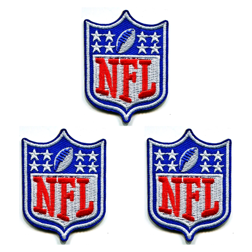 3 Football Logo NFL Embroidered Patches Iron/Sew On Ships Free. 1.5" x ...
