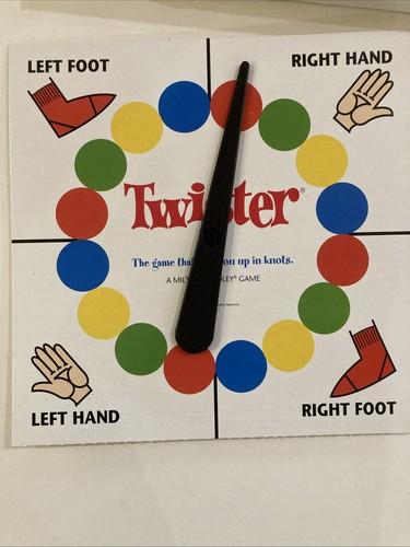 Vintage 1998 TWISTER ACTION Game Milton Bradley HASBRO Complete! Great ...