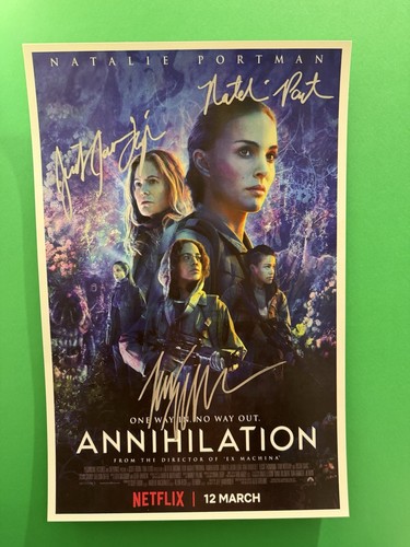 ANNIHILATION Signed Autographed Movie Poster (3 Autos) COA - Free Shipping | eBay