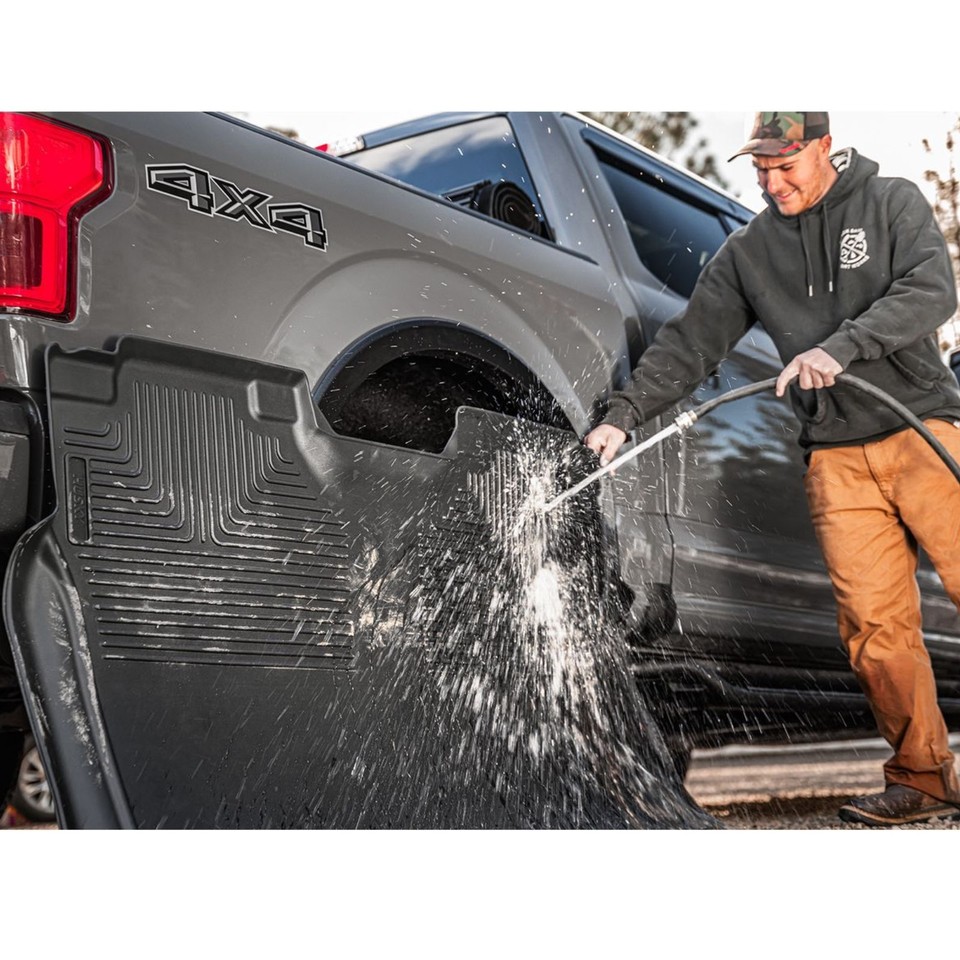 Husky Weatherbeater 1st & 2nd Row Tab Floor Liners for F250 F350 Super ...
