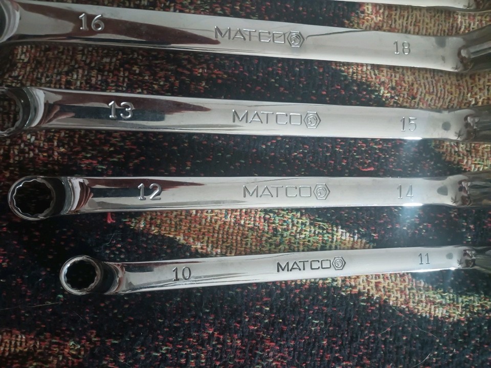 MATCO Tools USA Deep Offset Box End Wrenches 10 - 19mm RBDL Excellent ...