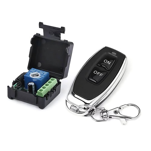 Wireless Remote Control Switch DC12V Relay On/Off RF 433MHz 50m ...