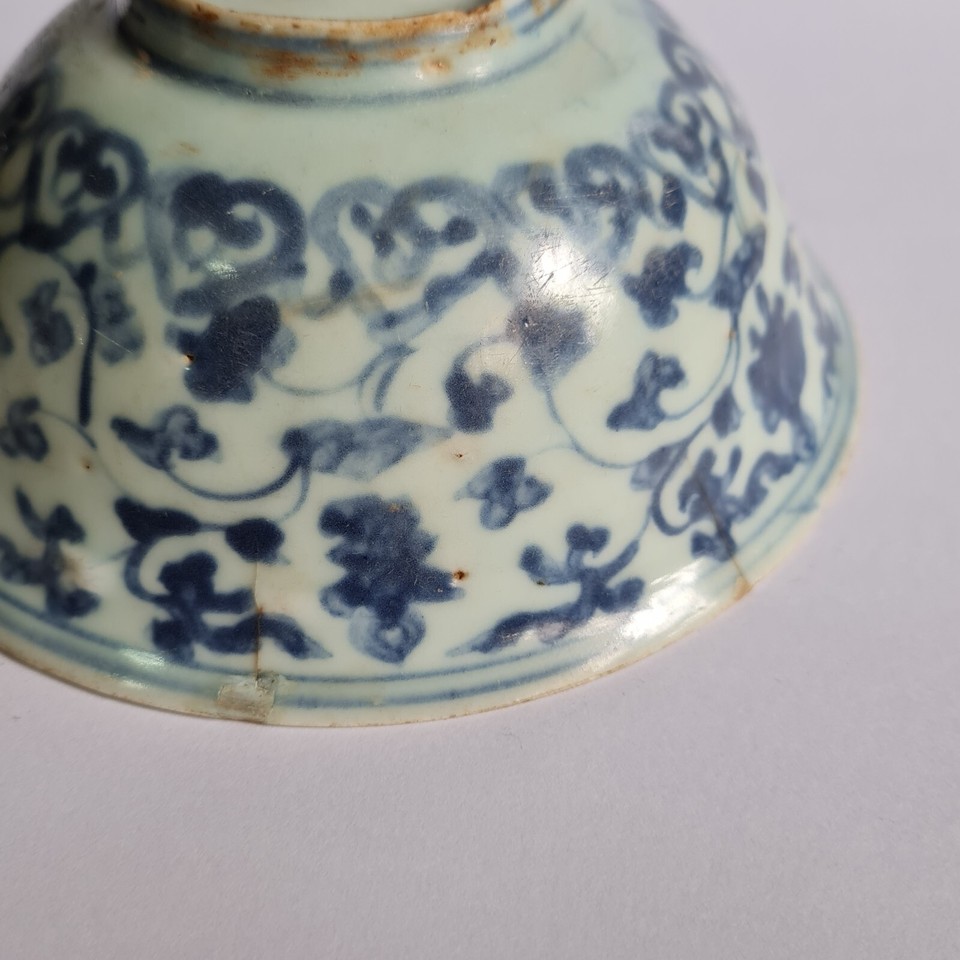 1500s Ming Dynasty Antique Ceramic Porcelain Bowl China Blue and White ...