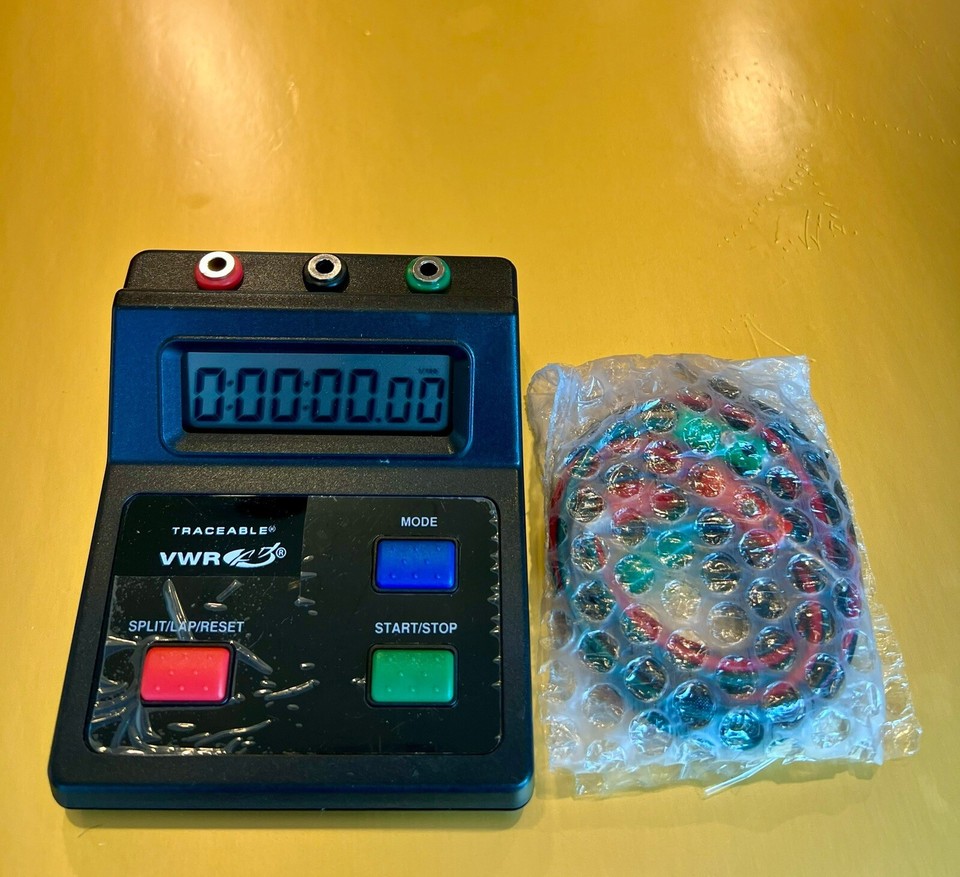 Traceable VWR Digital Benchtop Timer with Test Leads, EW-98766-13 | eBay