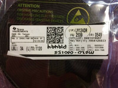 LM124D TI LM124DR Op Amp Quad 14-Pin SOIC SMD 25 PIECES | eBay