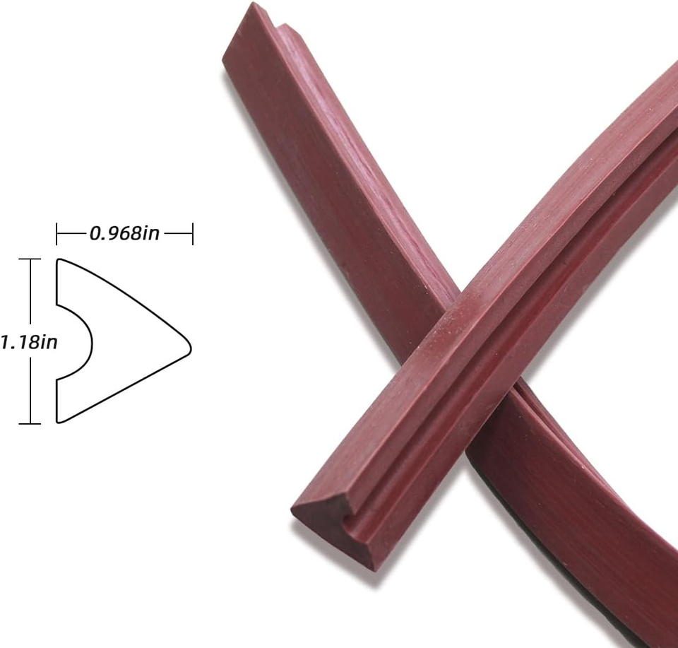 Billiards K66 Rubber Bumpers Pool Table Rail Cushions (Set of 6 ...