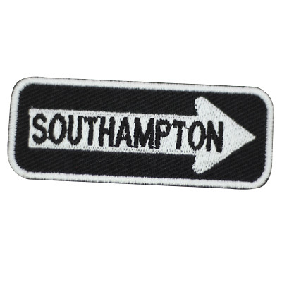 Southampton Road Sign Patch Embroidered Iron on Sew on Patch For Clothes7.5x3cm | eBay Australia