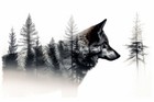 TIMBER WOLF *2X3 FRIDGE MAGNET* ROCKY MOUNTAIN TEETH HOWLING GROWL PACK ...