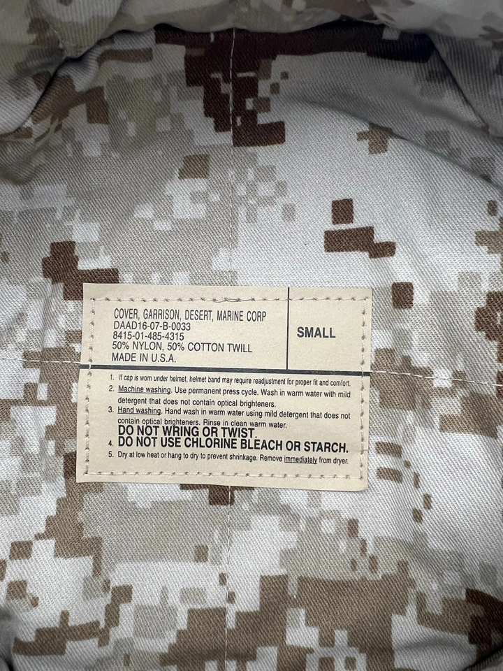 USMC MARINE CORPS DESERT MARPAT Garrison CAP 8 POINT COVER Choose Your ...