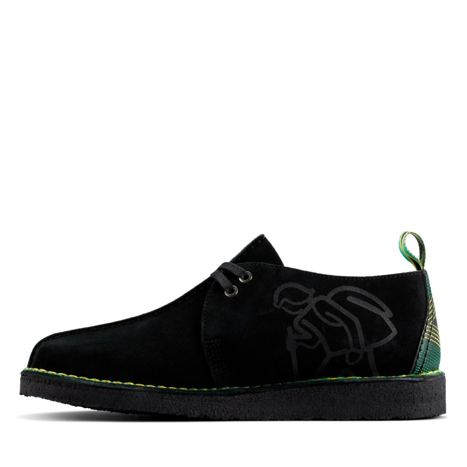 NEW MEN CLARKS ORIGINAL DESERT TREK "BANK ROBBERS" JAMAICA BEE BLACK ...