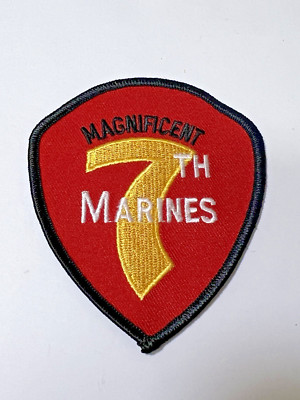 7th Marine Regiment "Magnificent Seventh" US Marine Corps Patch Plastic ...