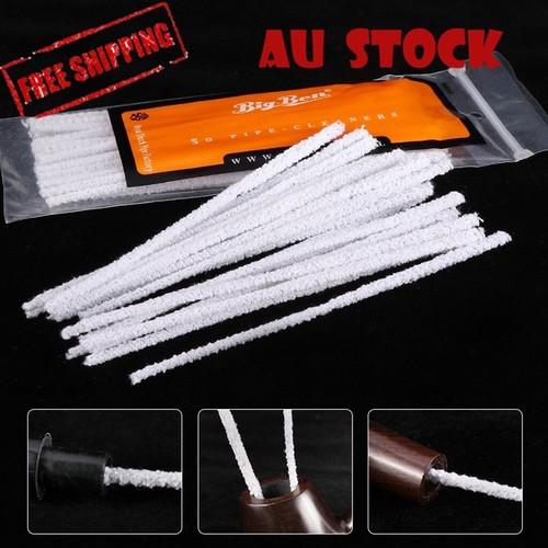 50pcs Smoking Pipe Cleaners Blend Cotton Rods Tobacco Mouthpiece ...