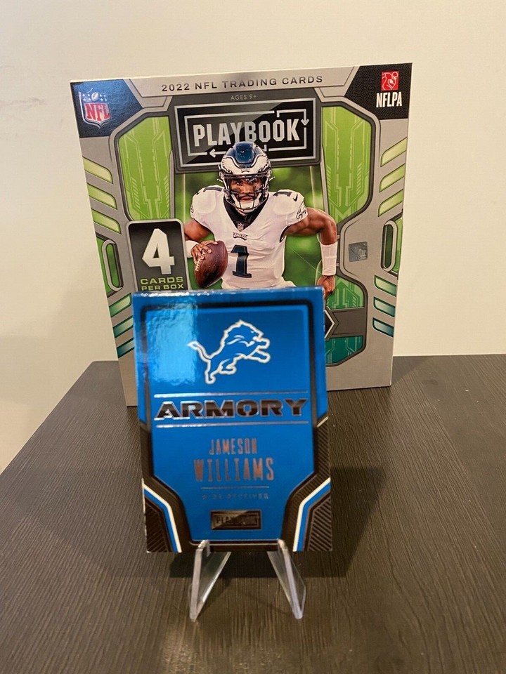 2022 Panini NFL Playbook Jameson Williams Rookie Armory 48/49 ARM-7 | eBay