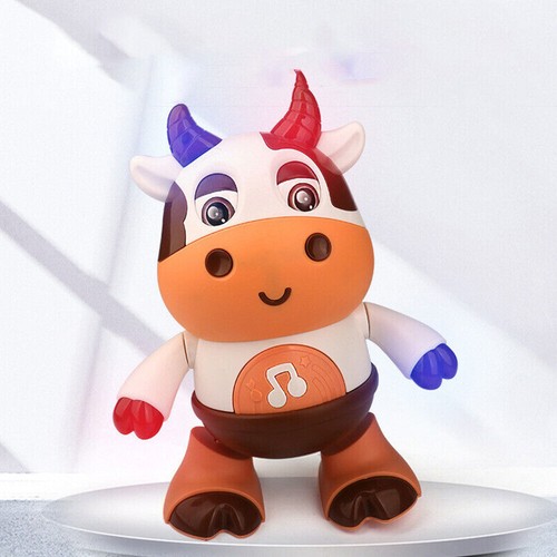 Electric Cow Shape Dancing Robot Kids Toys Interesting Battery Powered ...