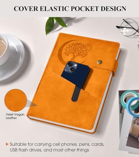 365 Page Thick Lined Journal Notebook for Men Women Large Leather B5 ...