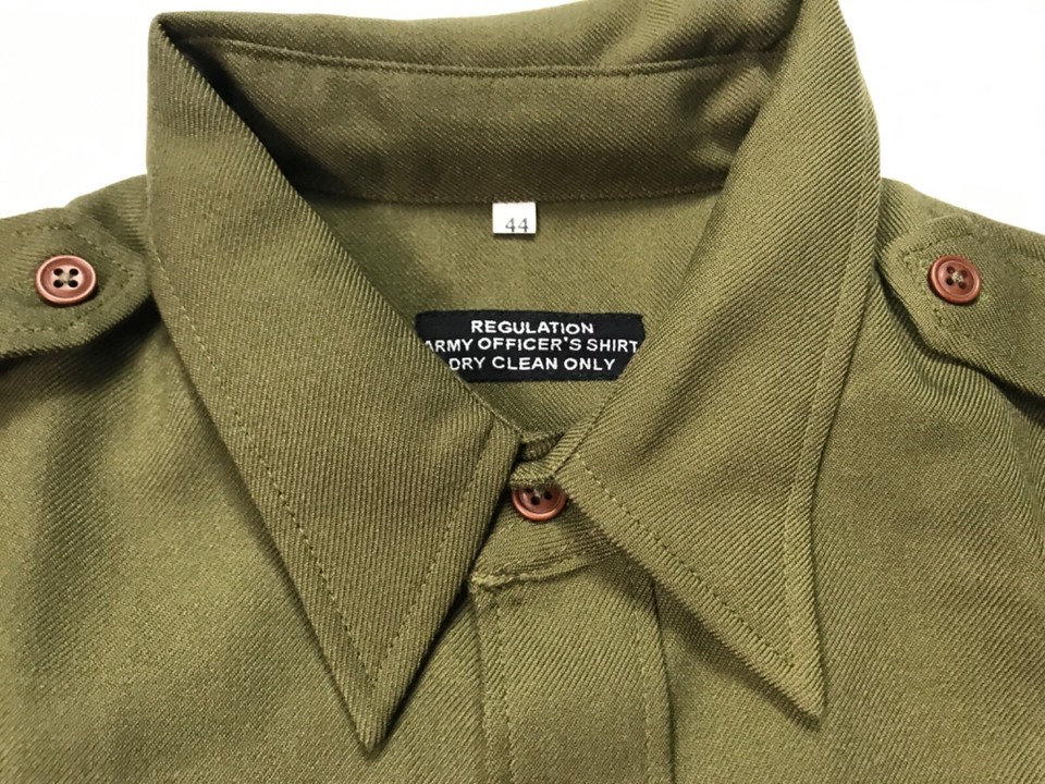 WWII US ARMY INFANTRY OFFICER M1937 M37 COMBAT FIELD WOOL SHIRT-SIZE 3 ...