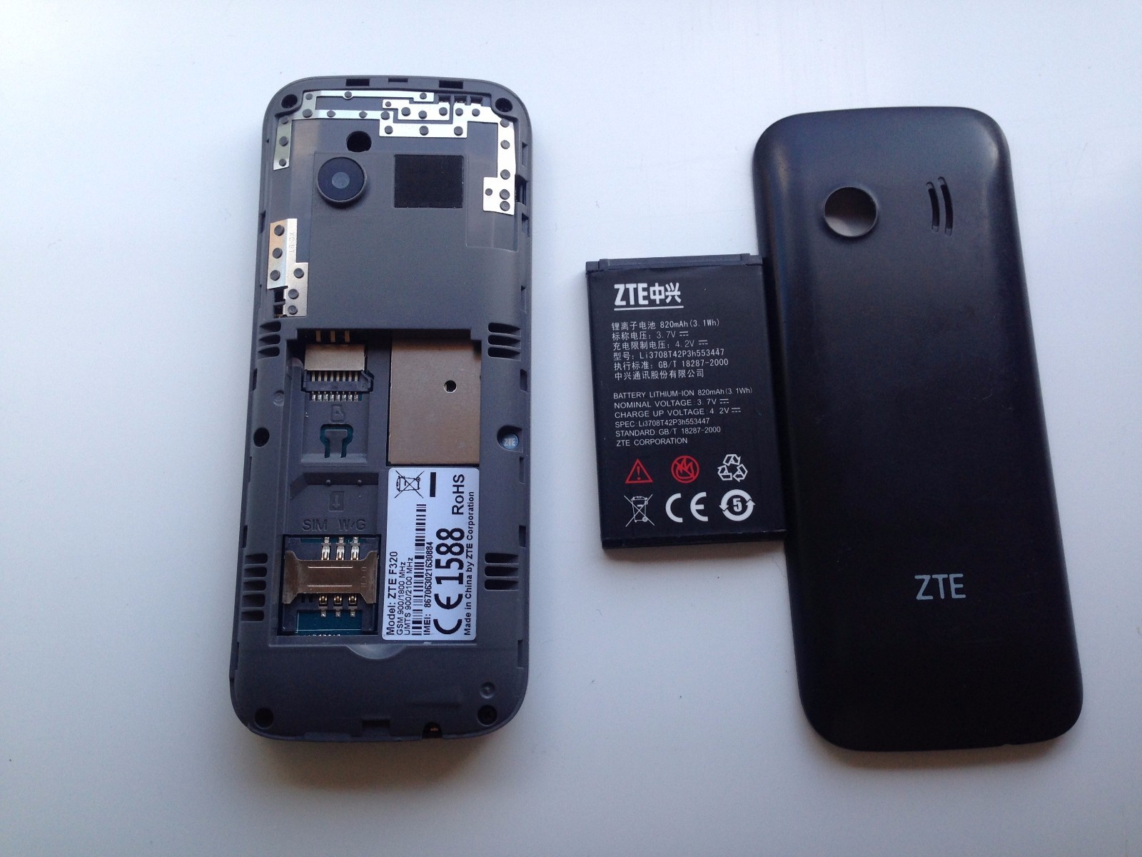 ZTE F320 - Unlocked - Black - Mobile Phone | eBay