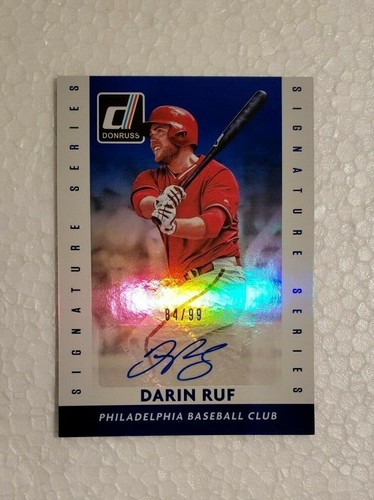2015 Donruss Signature Séries Bleu #84 Darin Ruf Sn 84/99 | eBay