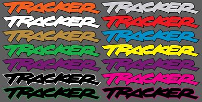 TRACKER Decal vinyl printed Graphic custom color TRACKER LOGO ONLY | eBay