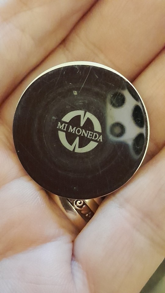 Genuine Large Mi Moneda Coin Silver And Clear Crystal | eBay UK