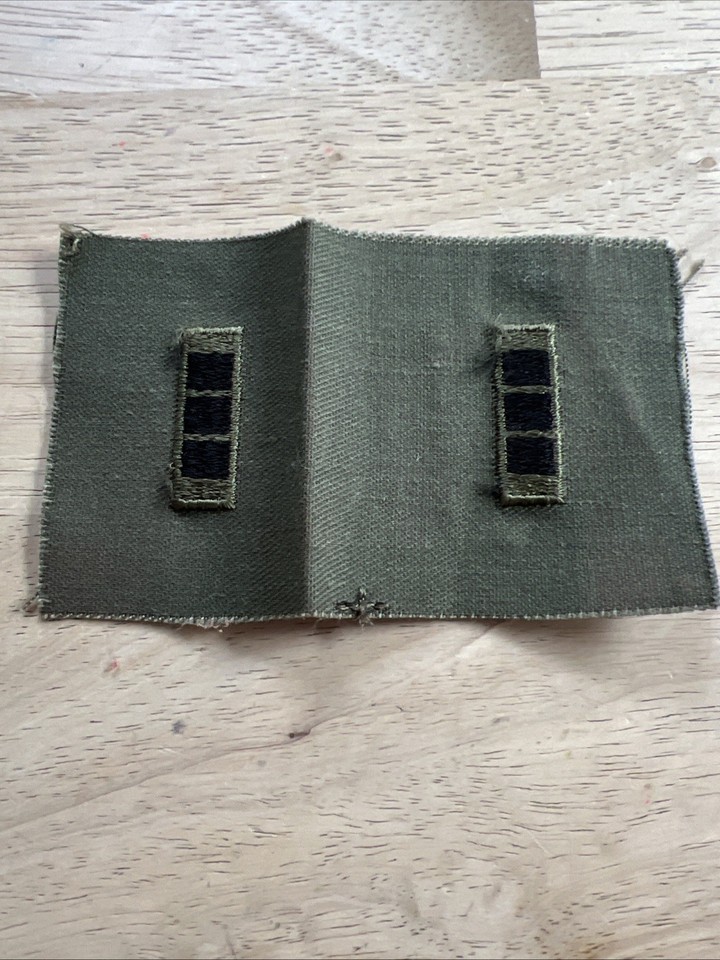 US MILITARY SEW ON PATCH ARMY SET OF 2 SUBUED WARRANT OFFICER 3 CW3 ...