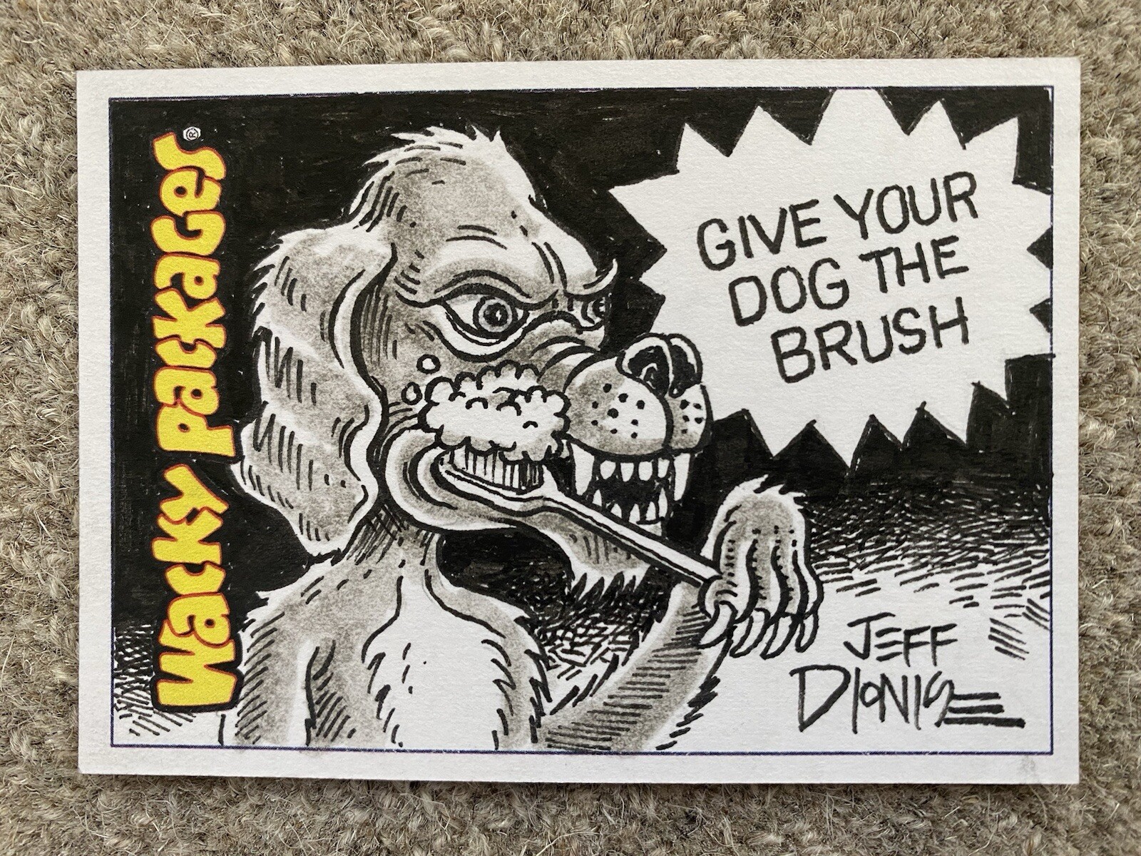 2021 TOPPS WACKY PACKAGES SKETCH CARD ~ by Artist JEFF DIONISE | eBay