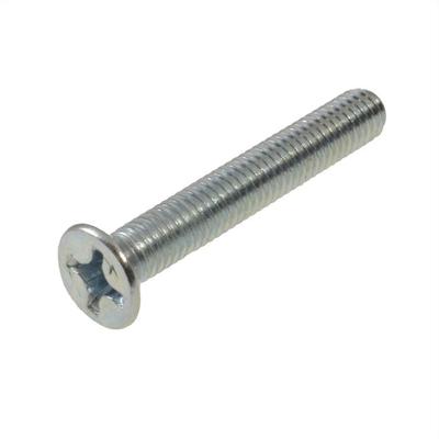 Pack Size 500 Zinc Plated Countersunk M6 (6mm) x 16mm Phillips Machine ...