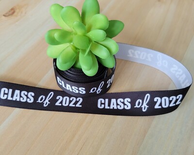 7/8" (1 YD) Class of 2022 Ribbon, Graduation Ribbon, HS, Gift Wrapping ...