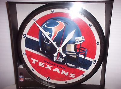 Houston Texans 12" Round Wall Clock by Wincraft | eBay